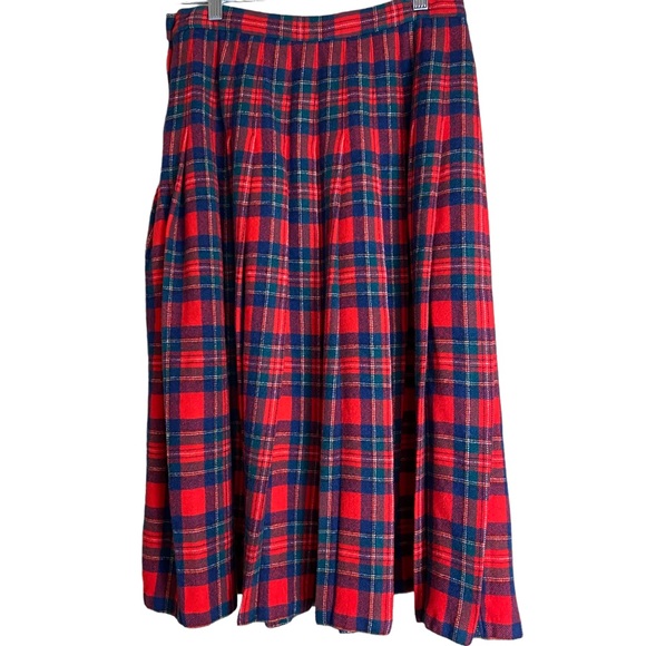 Pendleton | Skirts | Vtg Pendleton Skirt Sz 2 Virgin Wool Aline Pleated ...